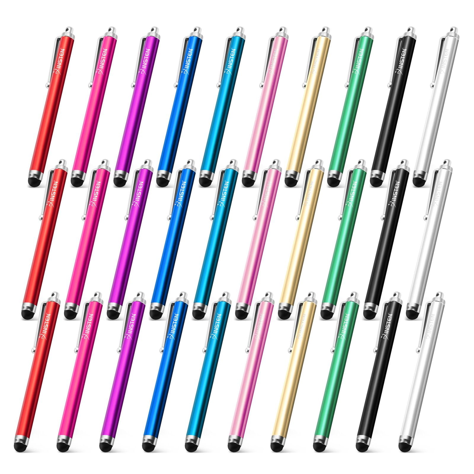 Insten 30 Pack Universal Stylus Pen for Touch Screens, Capacitive ...