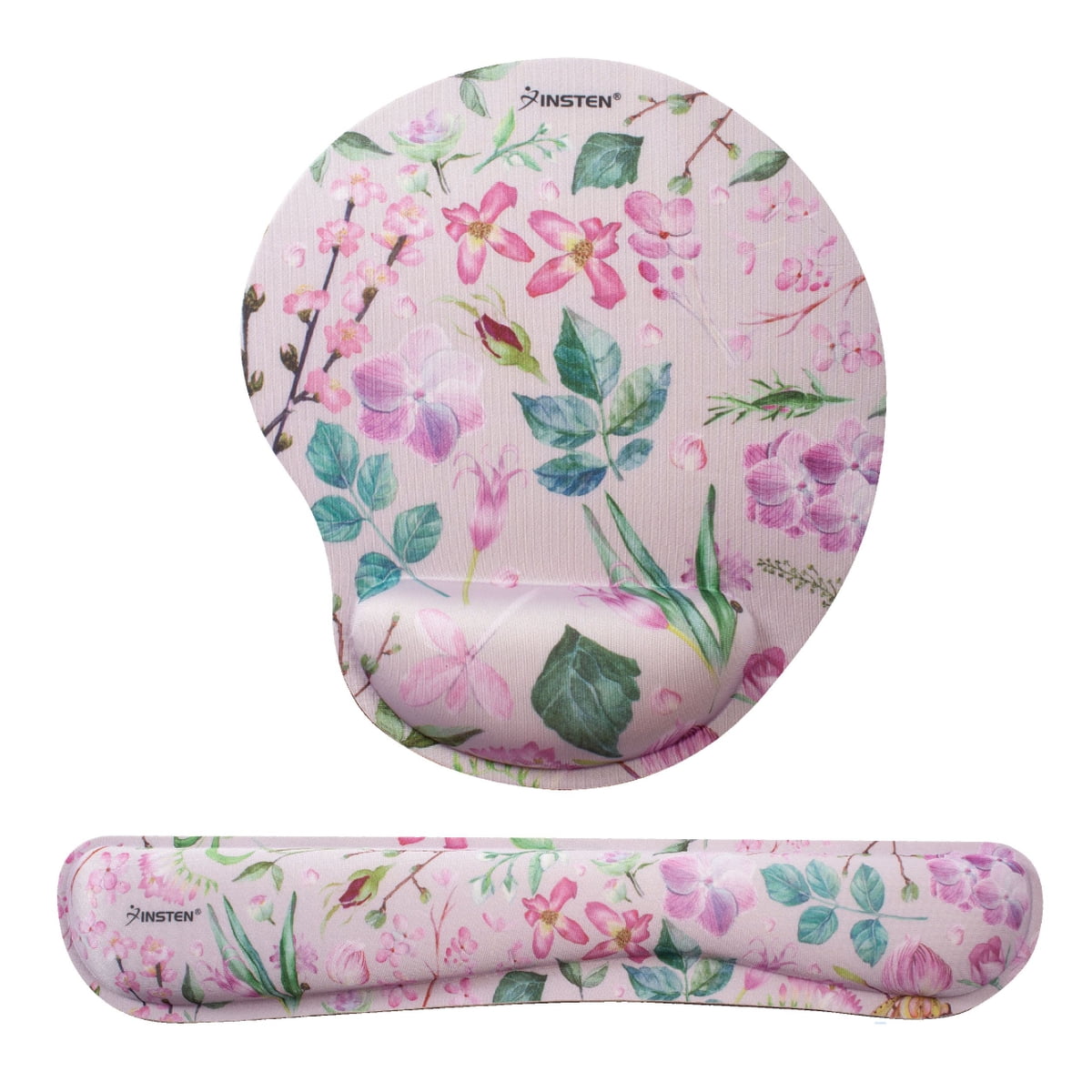 Insten Floral Mouse Pad with Wrist Support and Keyboard Wrist Rest ...