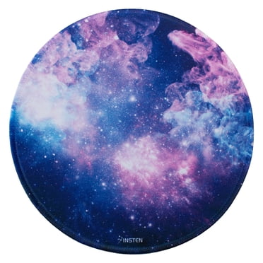 Insten Galaxy Mouse Pad Round, Stitched Edges, Non Slip Rubber Base ...