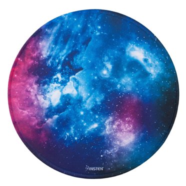 Insten Super Smooth Gaming Mouse Pad, Round Galaxy Space Design, Non ...