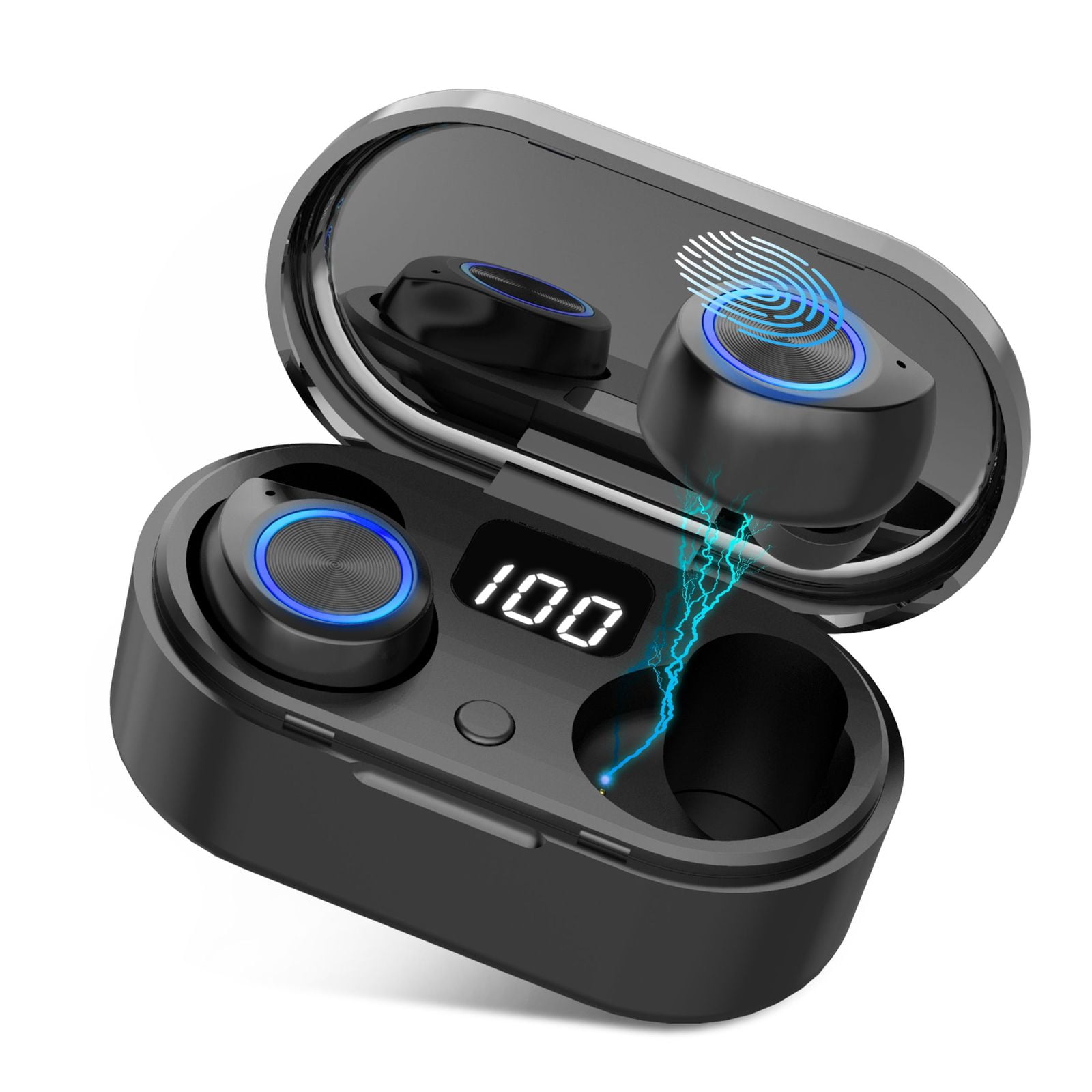 Insten Cordless Earphones with Microphone, Bluetooth 5.0, Compatible ...
