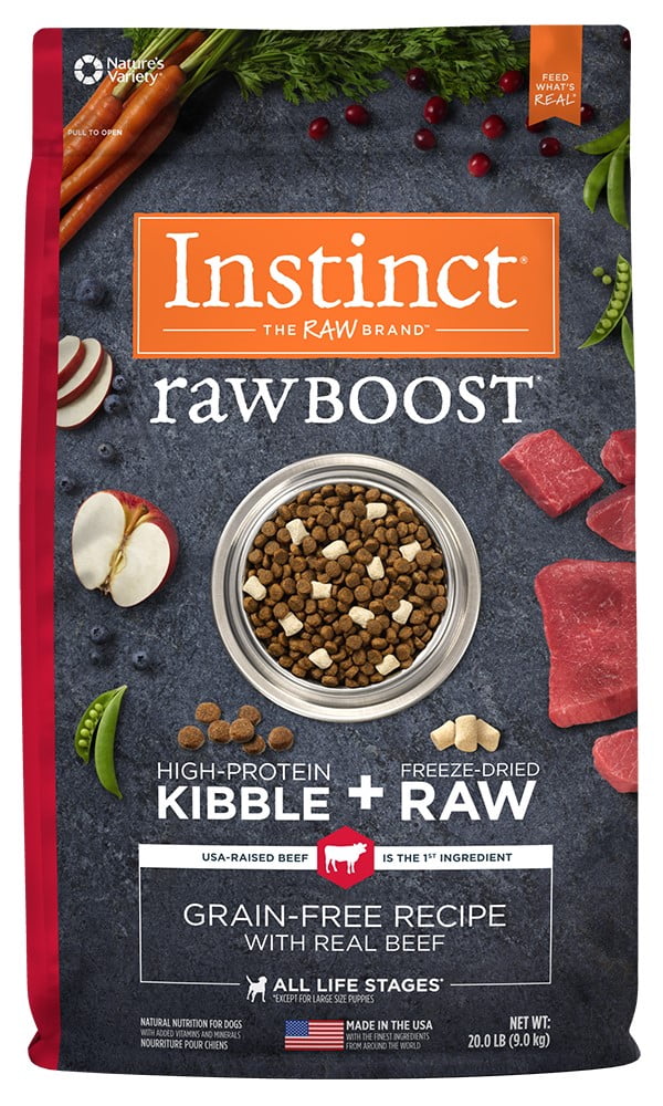 Instinct by Nature's Variety High Protein, Real Beef, Lamb, Turkey ...