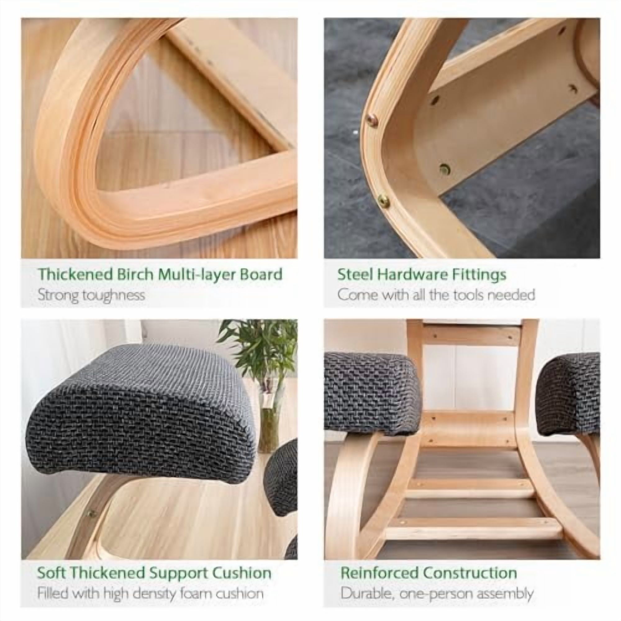 Instruban Kneeling Chair - Ergonomic Desk Chair for Office Home Improve ...