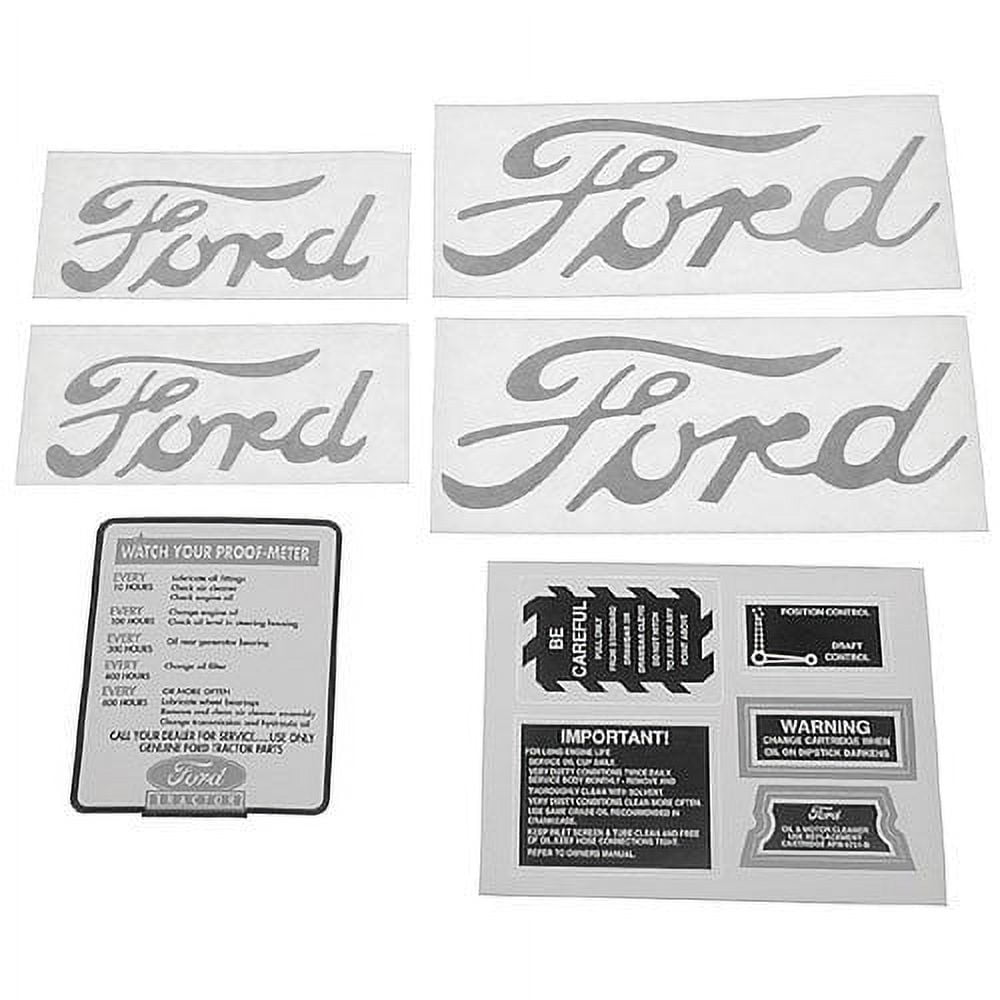 Instructions Decal Set 8N Mylar fits Ford 8N - Walmart.com