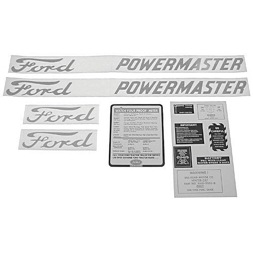 Instructions Decal Set PowerMaster Mylar fits Ford 801 841 851 861 ...