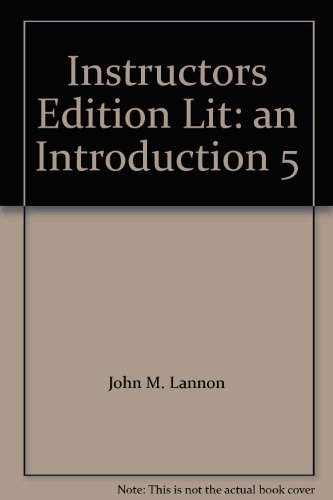 Pre-Owned Instructors Edition Lit: an Introduction 5 Hardcover ...