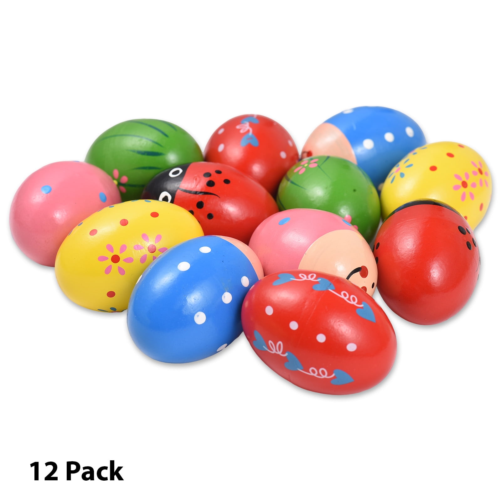 Instrument,Huiop Party Musical Stuffers 12 Wooden Shake Percussion ...