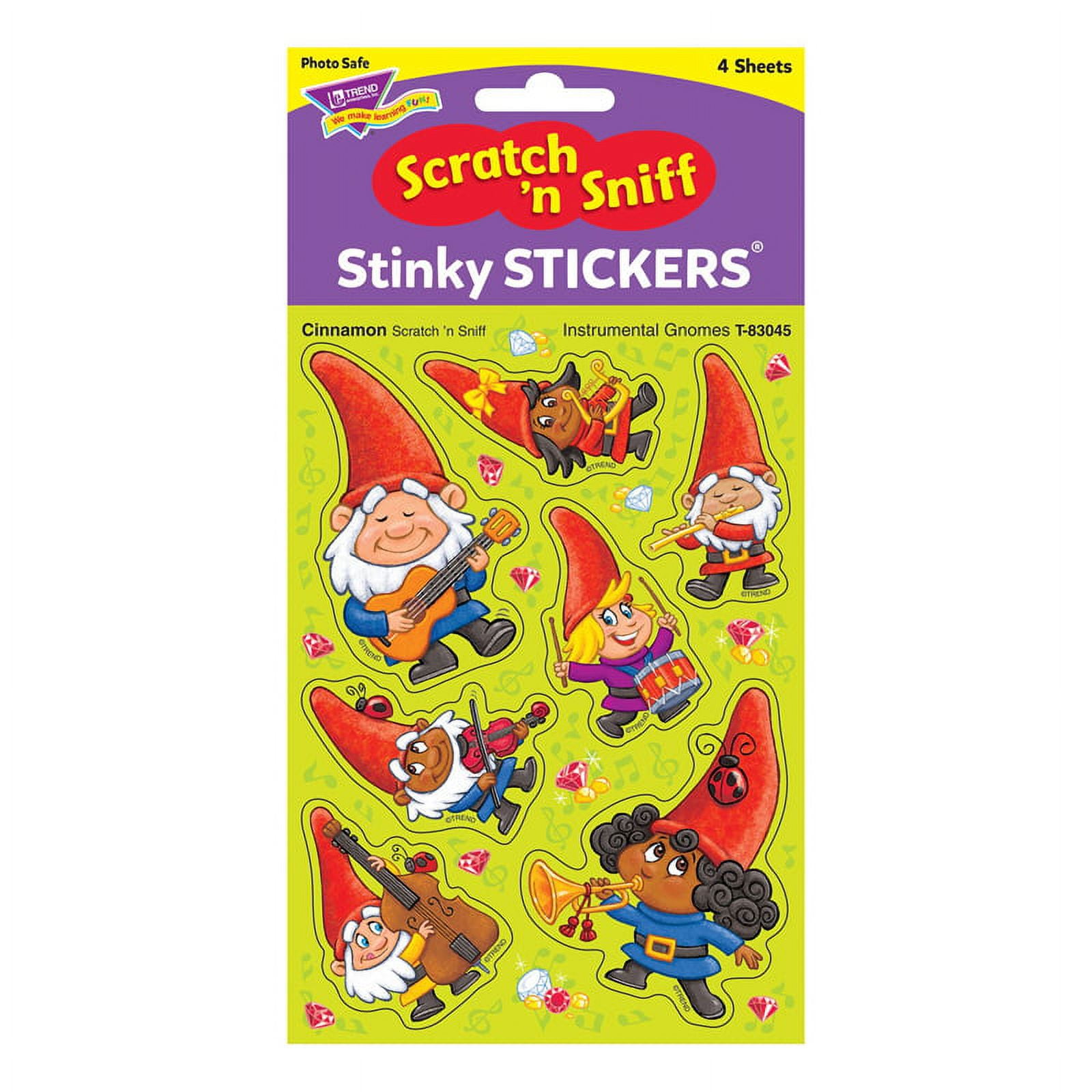 Instrumental Gnomes/Cinnamon Mixed Shapes Stinky Stickers, 28 ct ...