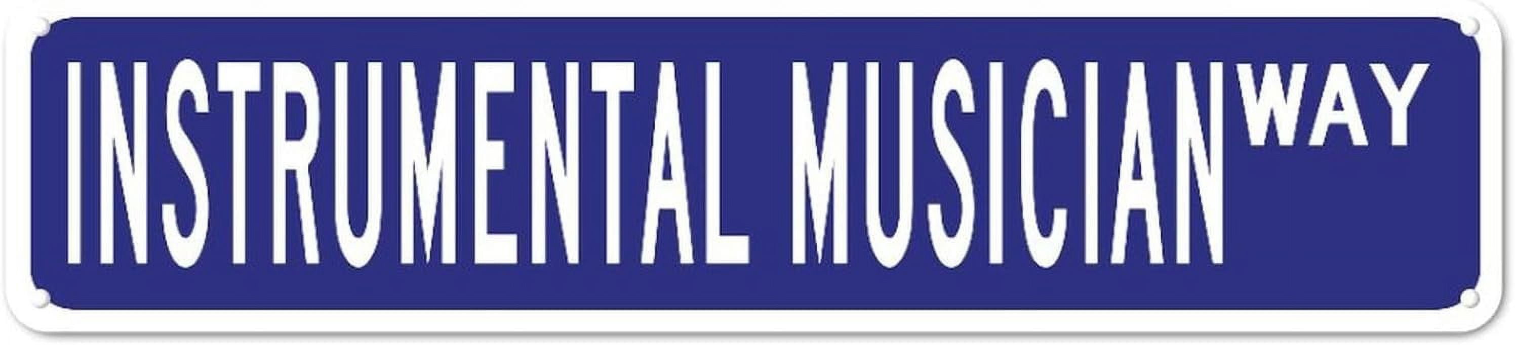 Instrumental Musician WAY Retro Tin Signs Aluminum Home Exit Sign ...