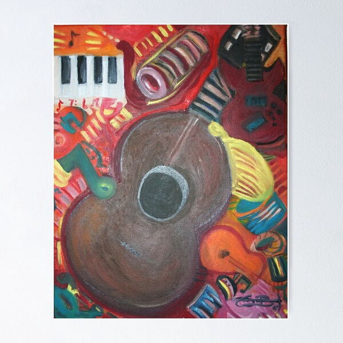 Instrumental Poster Wall Art, Modern Wall Decor For Living Room Bedroom ...