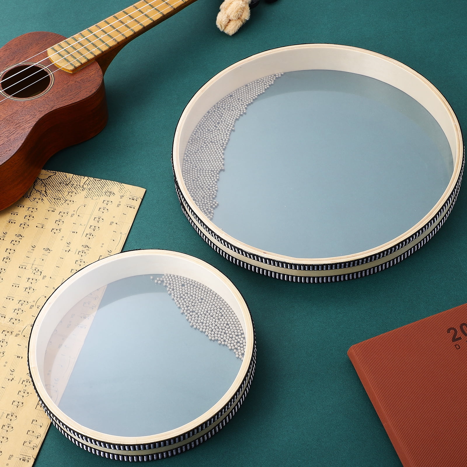 SEWCHICS Wave Drum Ocean Drums Transparent Timber Plastic Steel Balls ...