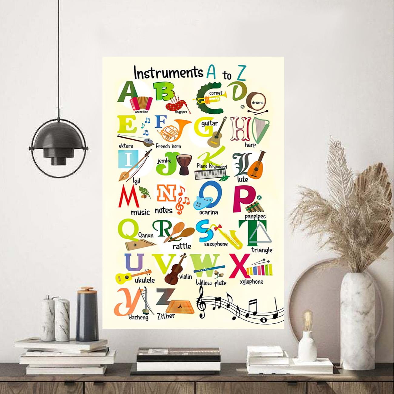 Instruments A To Z Print Poster 16 x 24 Inch Poster - Walmart.com