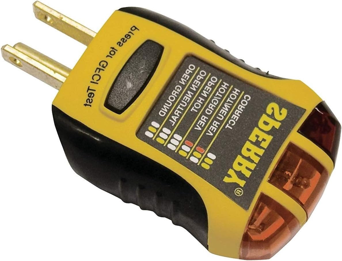 Instruments GFI6302 GFCI Outlet / Receptacle Tester, Standard 120V AC ...