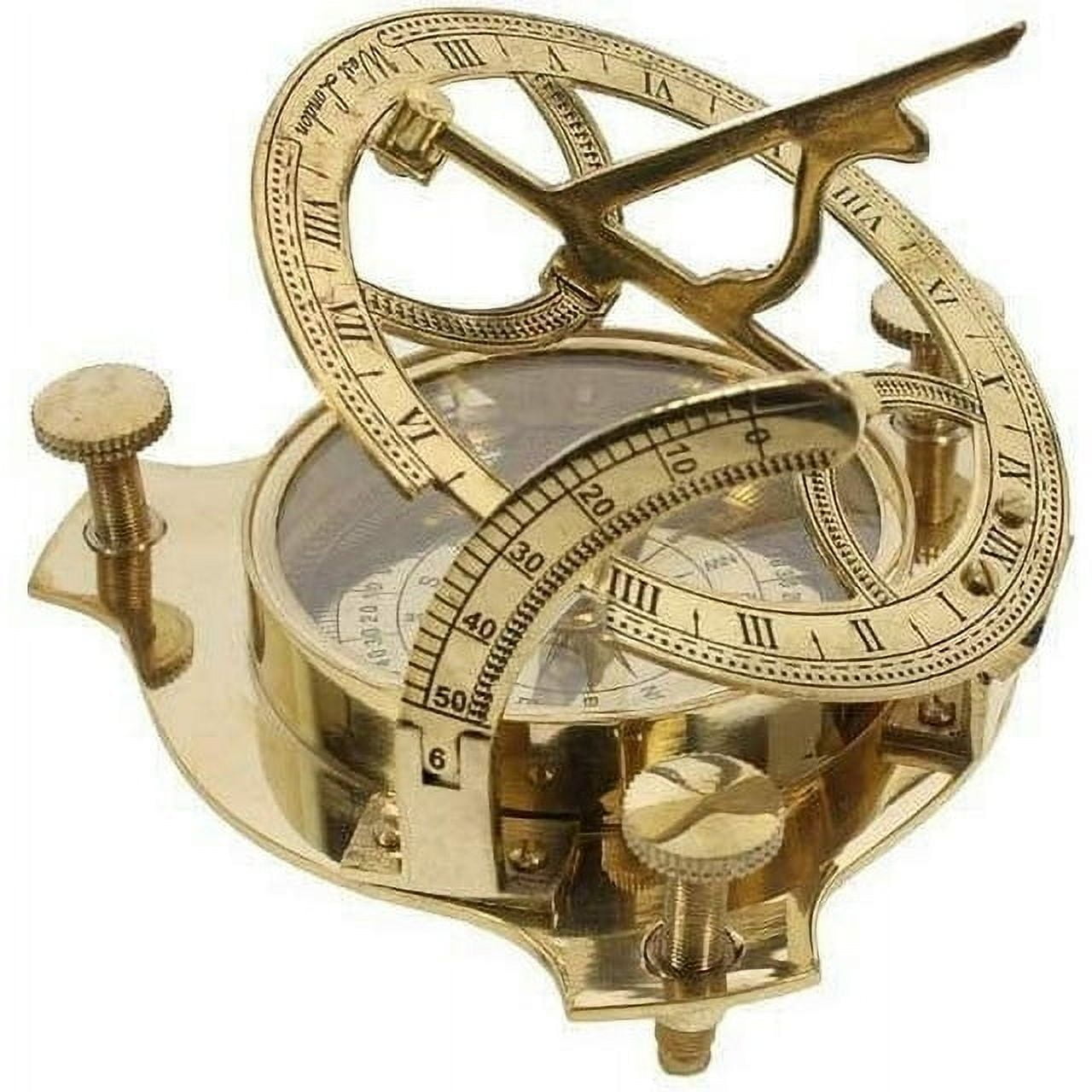 Instruments Sundial Compass with Adjustable Legs – Accurate Timekeeping ...