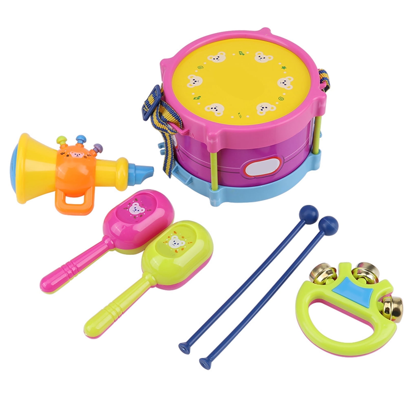 Instruments Toy, Musical Instrument 5 Piece Drum Set Children'S ...