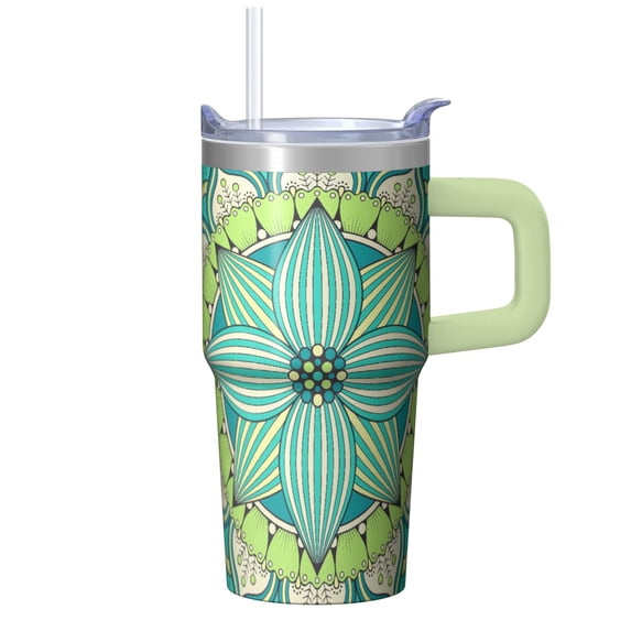 Insulated 20OZ Stainless Steel Mantra ethnic style design Pattern ...