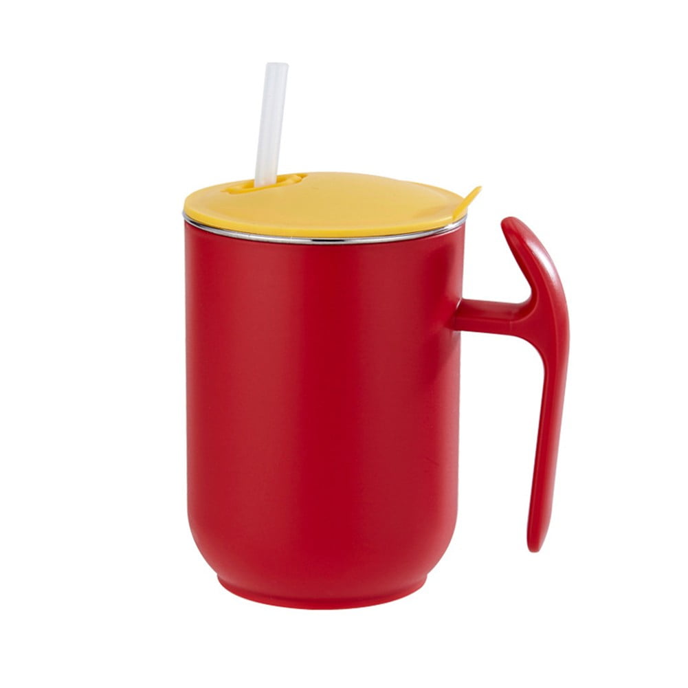 Insulated 304 Stainless Steel Water Cup With Leak-Proof Lid, Straw And ...