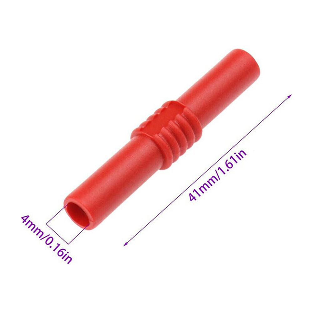 Insulated 4Mm Banana Female To Female Socket Connector Adapter Coupler ...