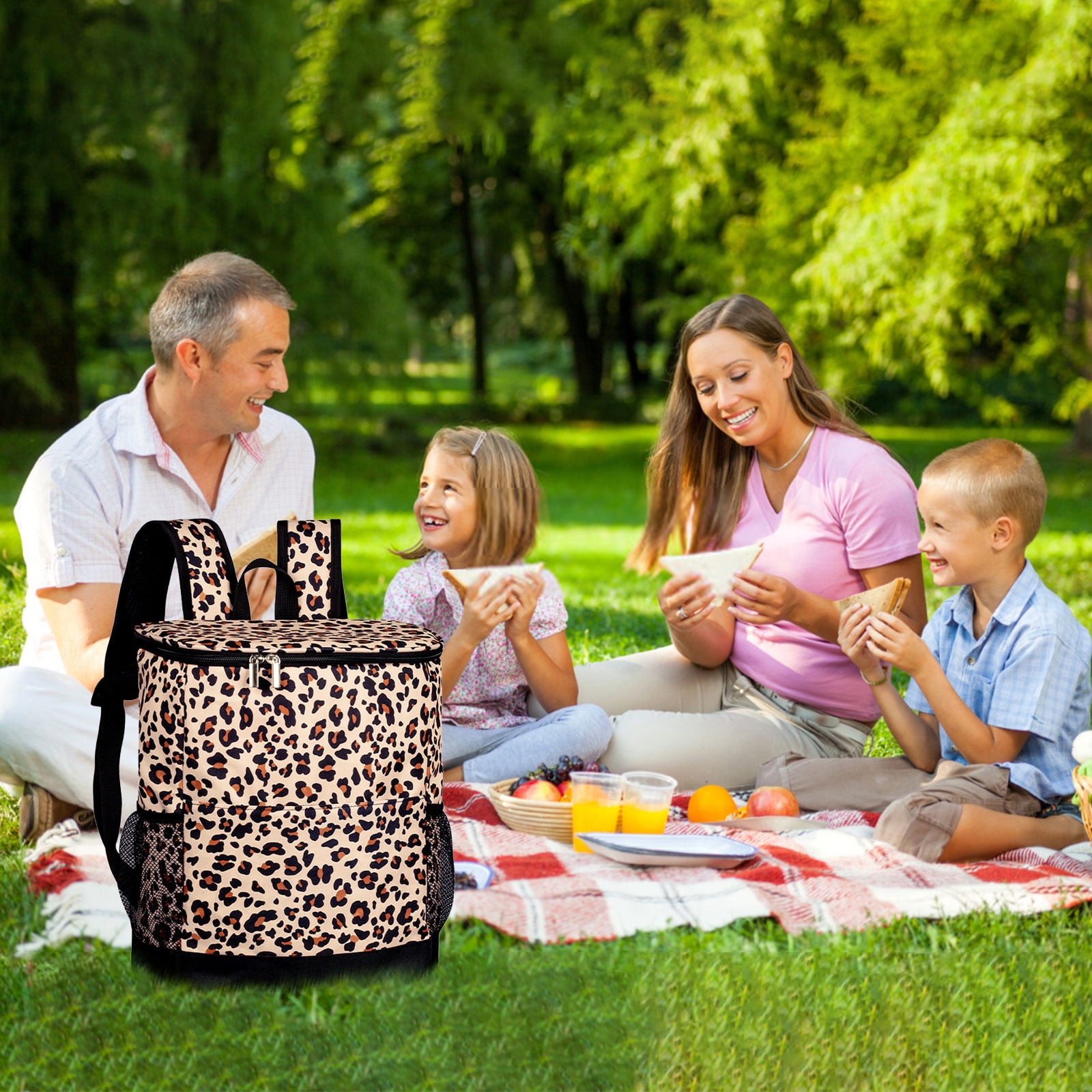 Insulated Backpack Cooler Bag - 33L Leak-Proof Refrigeration Pack for ...