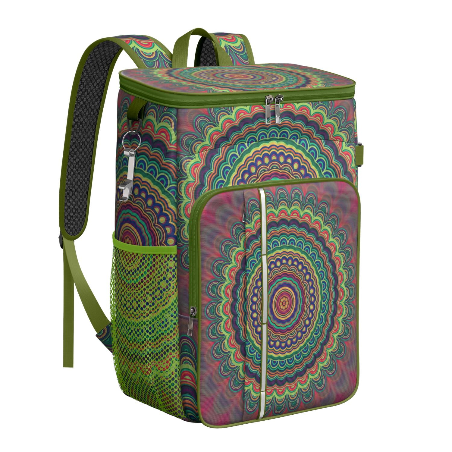 Insulated Backpack Cooler Mandala Healing Energy, Waterproof Leakproof ...