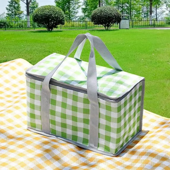 Insulated Bag Picnic Basket Bags Beach Bag Foldable Cooler Bag with ...