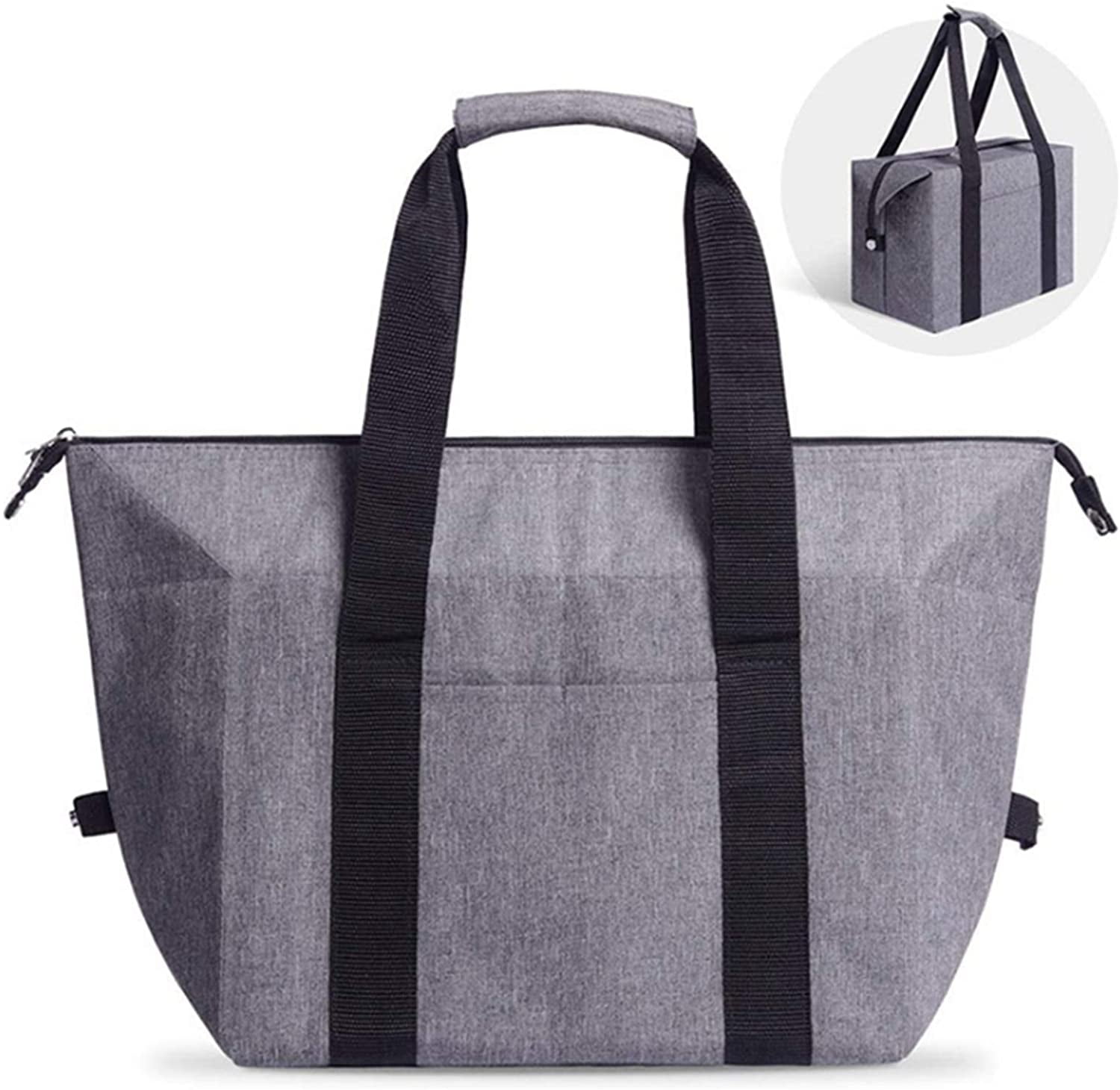 Insulated Bags, Reusable Insulated Shopping Cooler Bag with Zipper Top ...