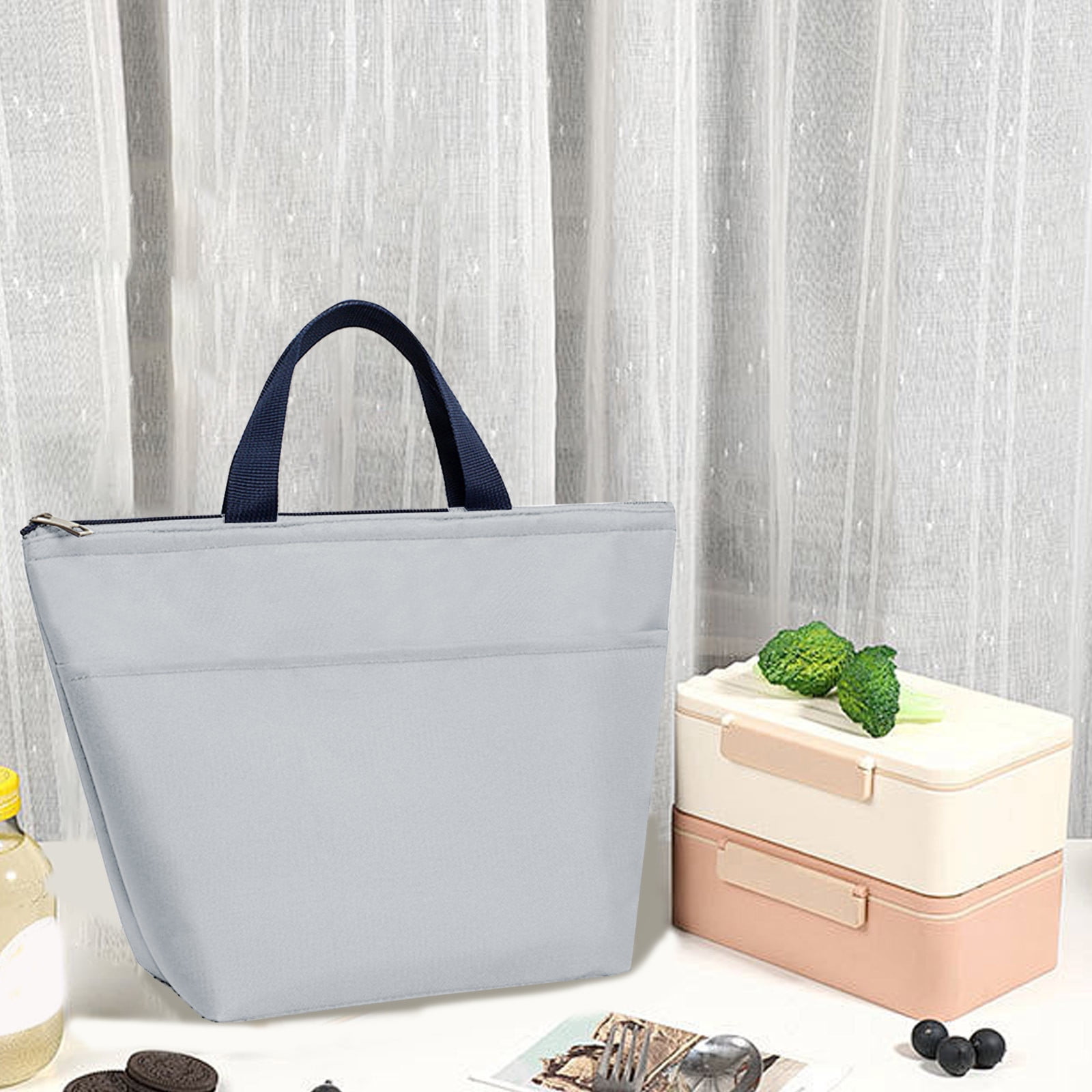 Insulated Bento Bag, Portable Cooler Lunch Bag, Food-Grade Plastic ...