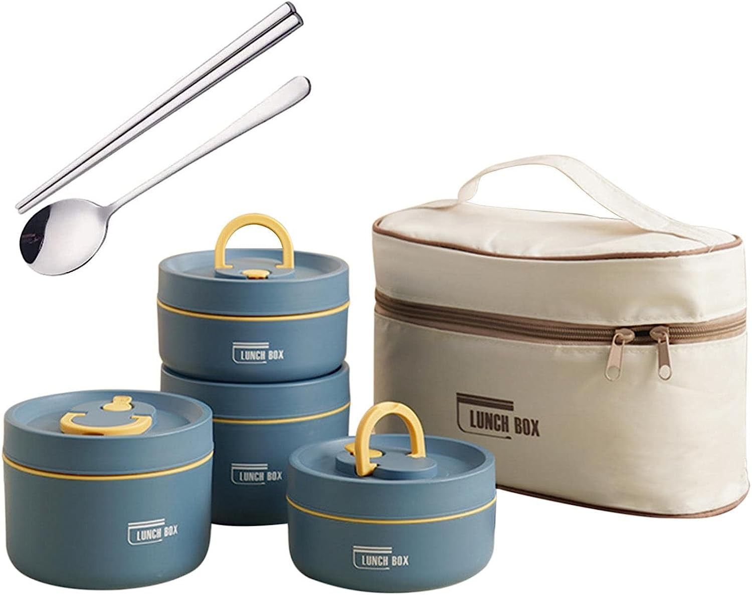 Insulated Bento Box, Stackable Insulated Lunch Box, Portable Food ...