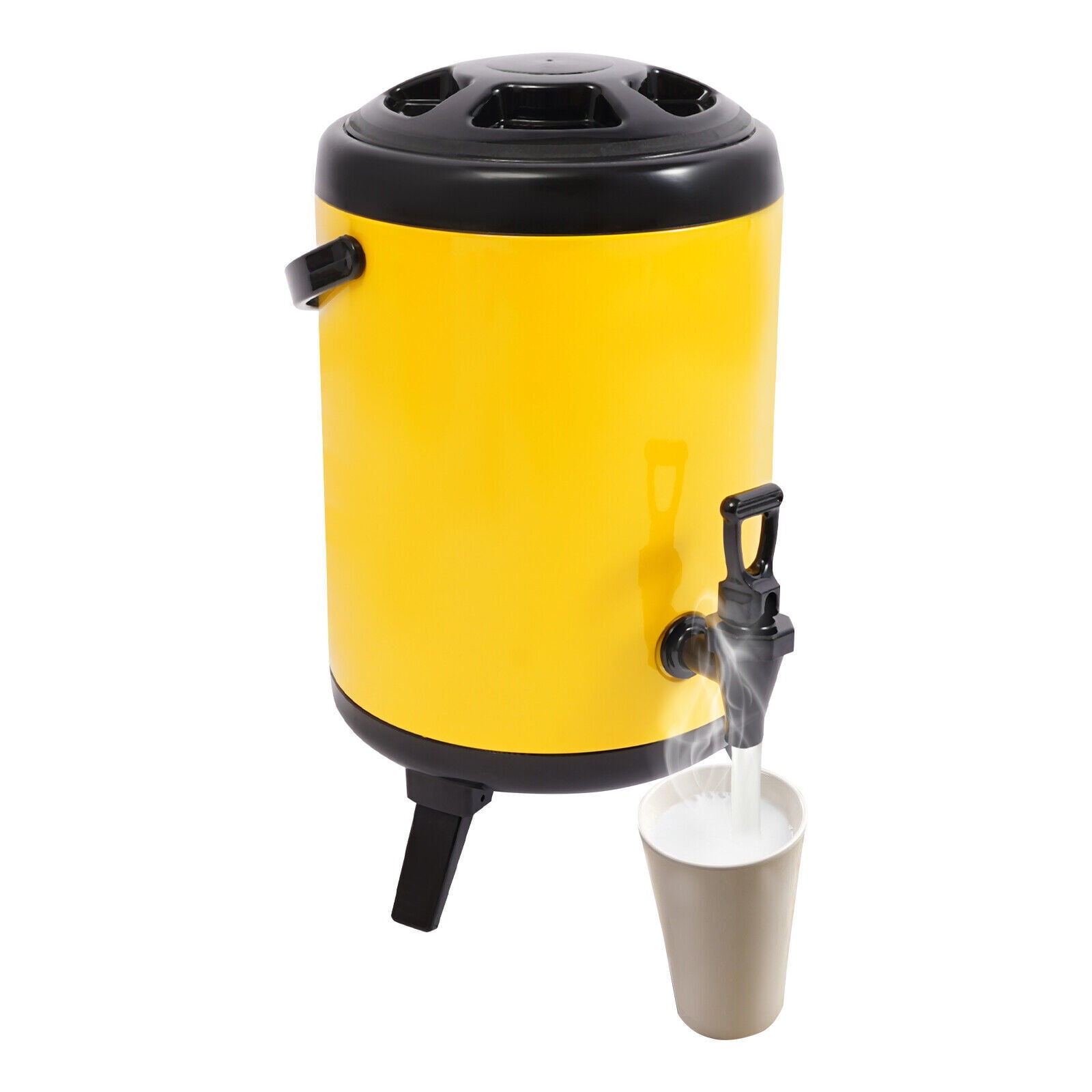Insulated Beverage Container with Spout, Cold and Hot Drink Dispenser ...