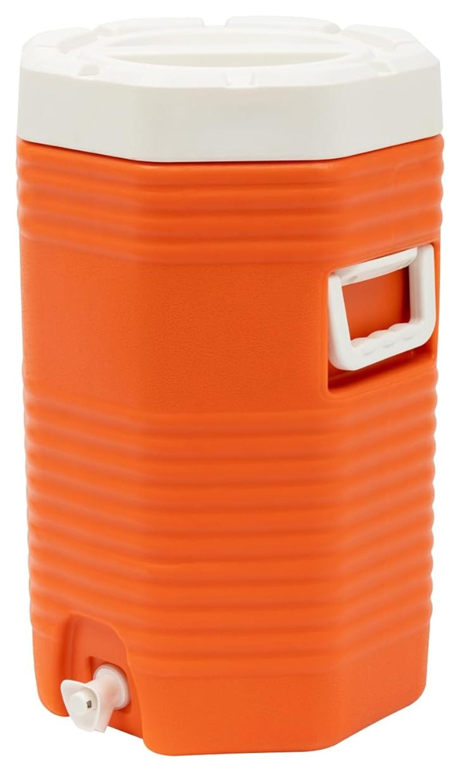 Insulated Beverage Cooler, 4 Gal Portable Sports Cooler, Orange, 16L ...
