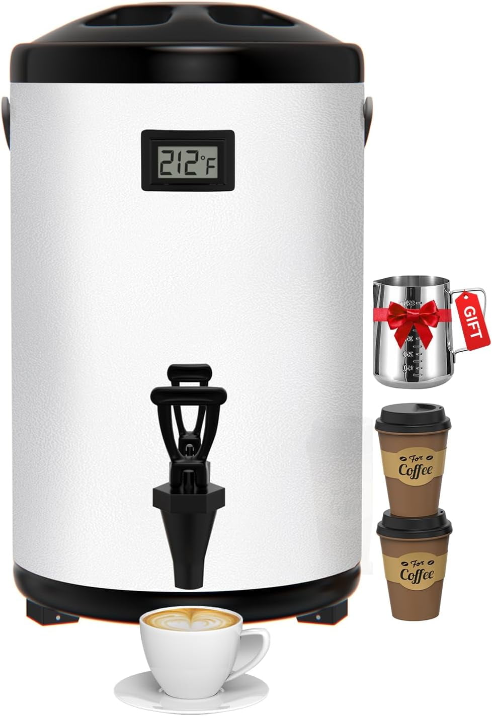Insulated Beverage Dispenser 2.2 Gallon - Thermal Hot Beverage ...