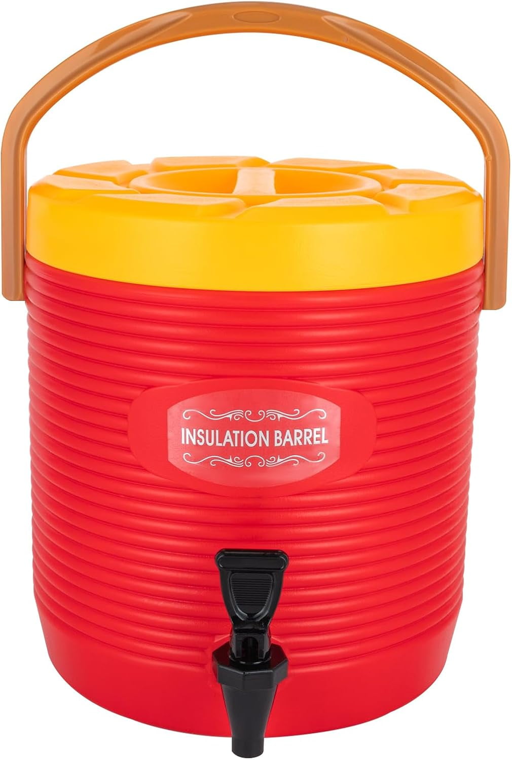 Insulated Beverage Dispenser 3.43gal, Ice and Hot Drink Dispenser with ...