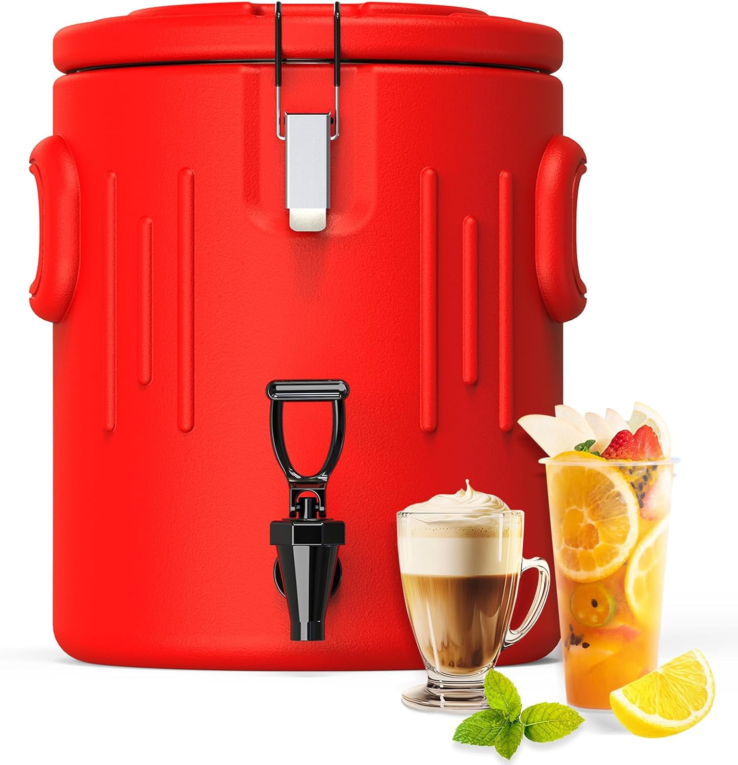 Insulated Beverage Dispenser 3.5 Gallon, Hot Drink Dispenser with 304 ...