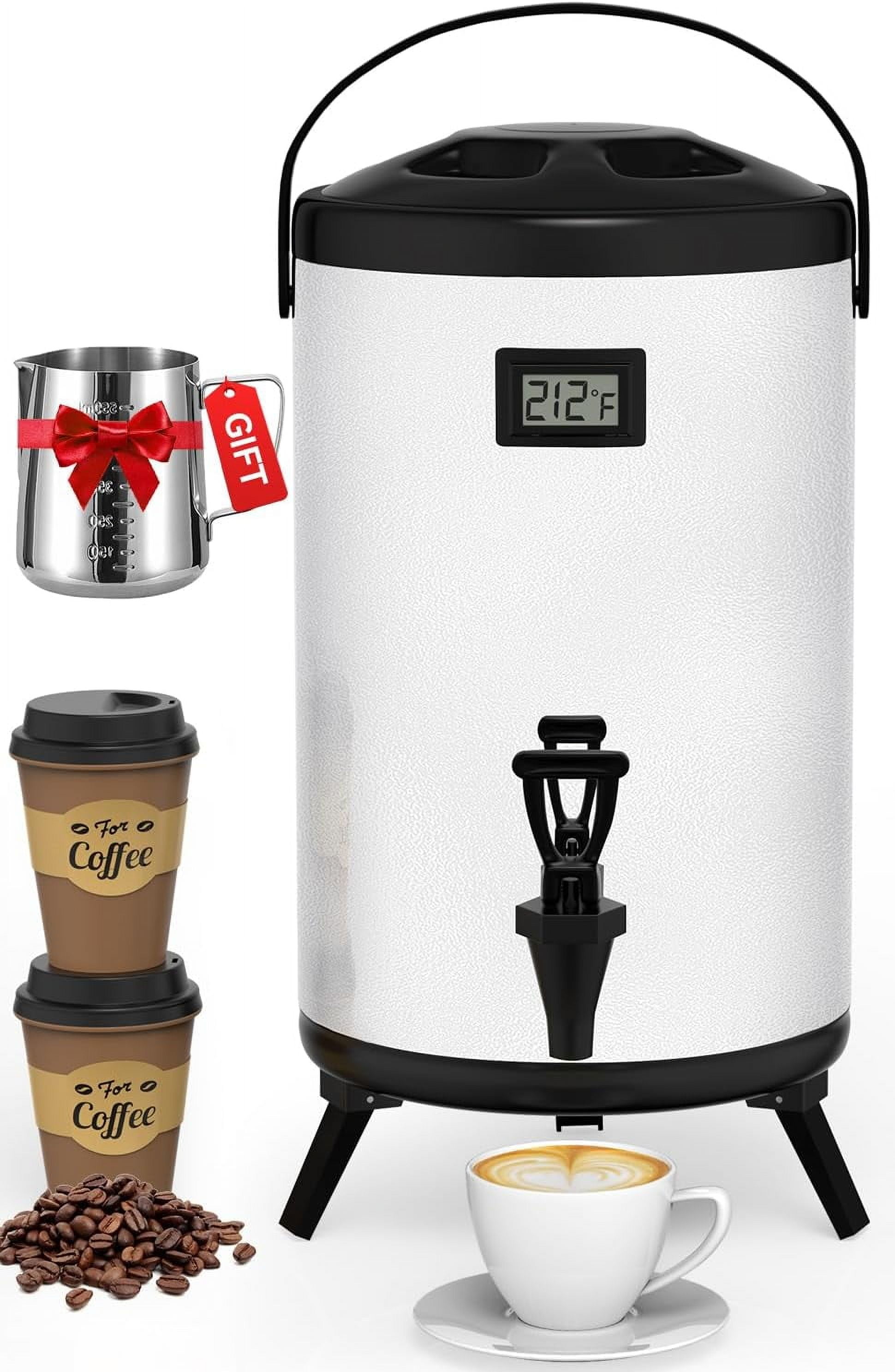 Insulated Beverage Dispenser 3 Gallon, Hot Drink Dispenser with 304 ...