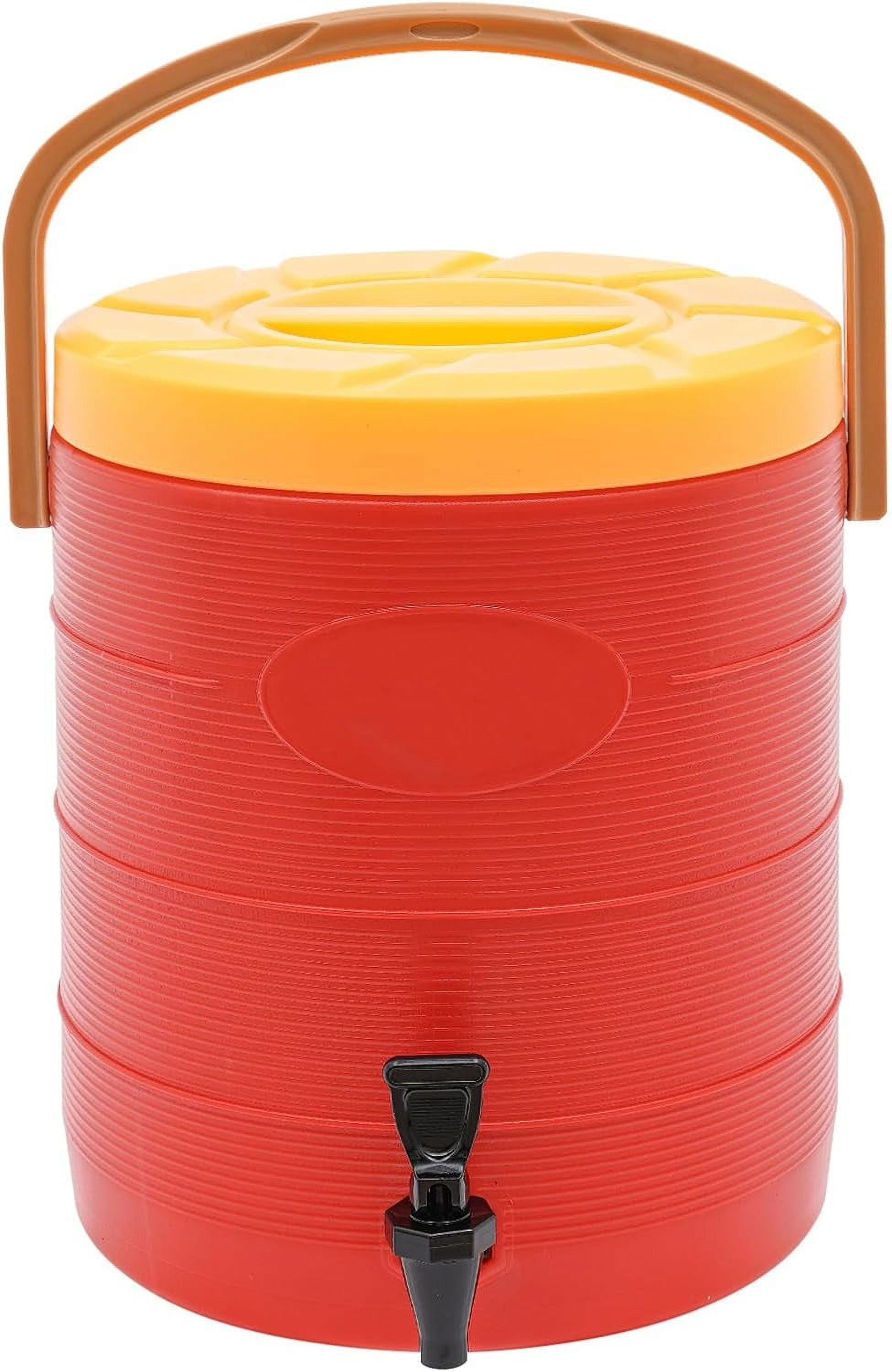 Insulated Beverage Dispenser 6.6gal, Ice and Hot Drink Dispenser with ...