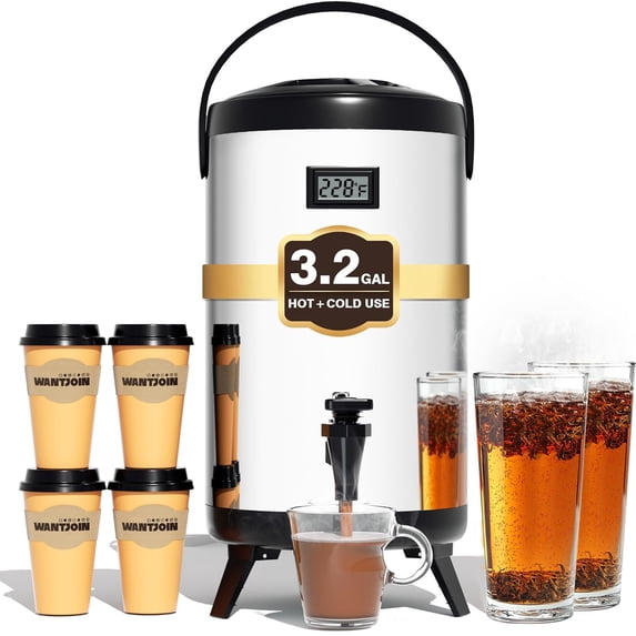 Insulated Beverage Dispenser-75 Cup Hot&Cold water Urn for Catering ...