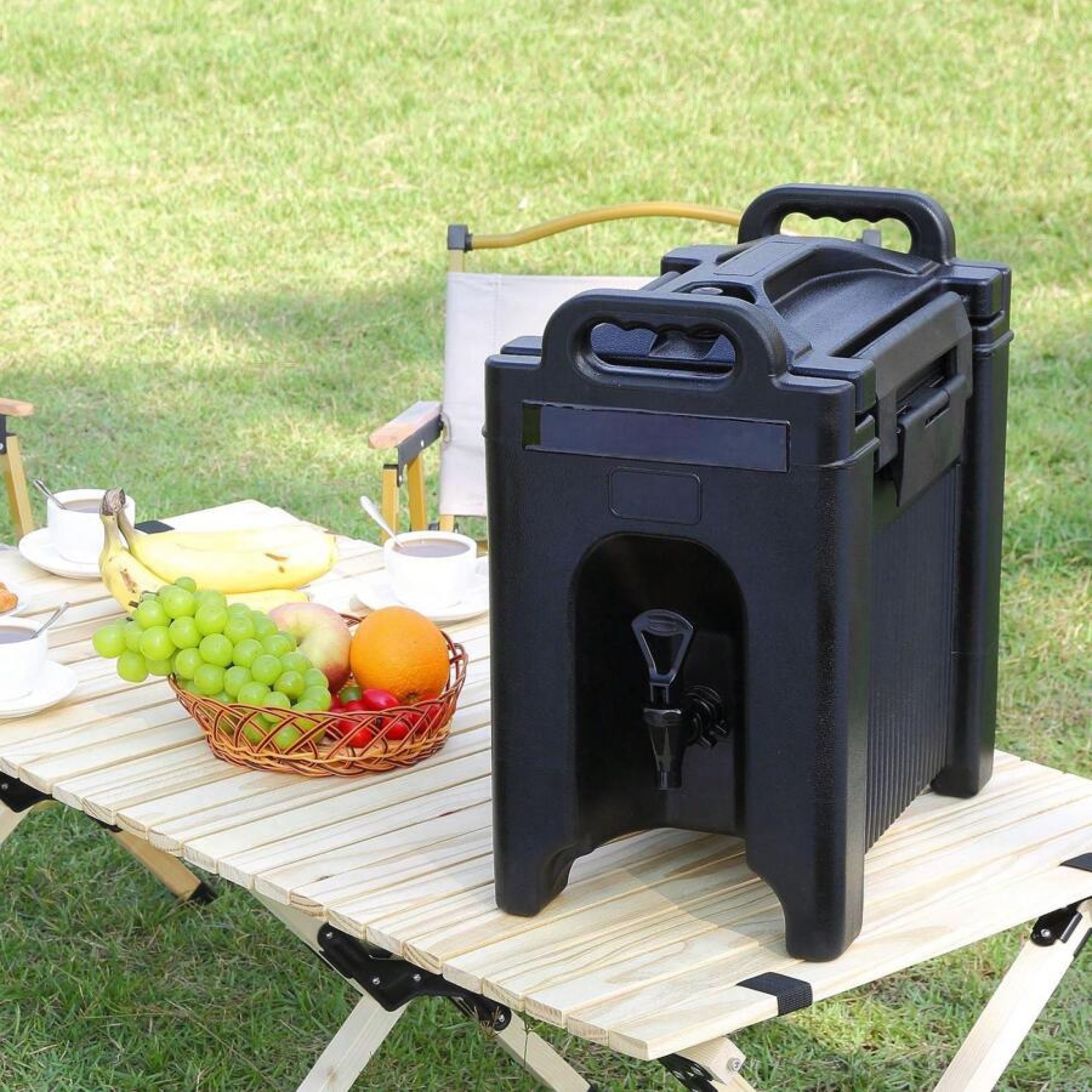 Insulated Beverage Dispenser Stainless Steel/LDPE Thermal Hot Cold ...