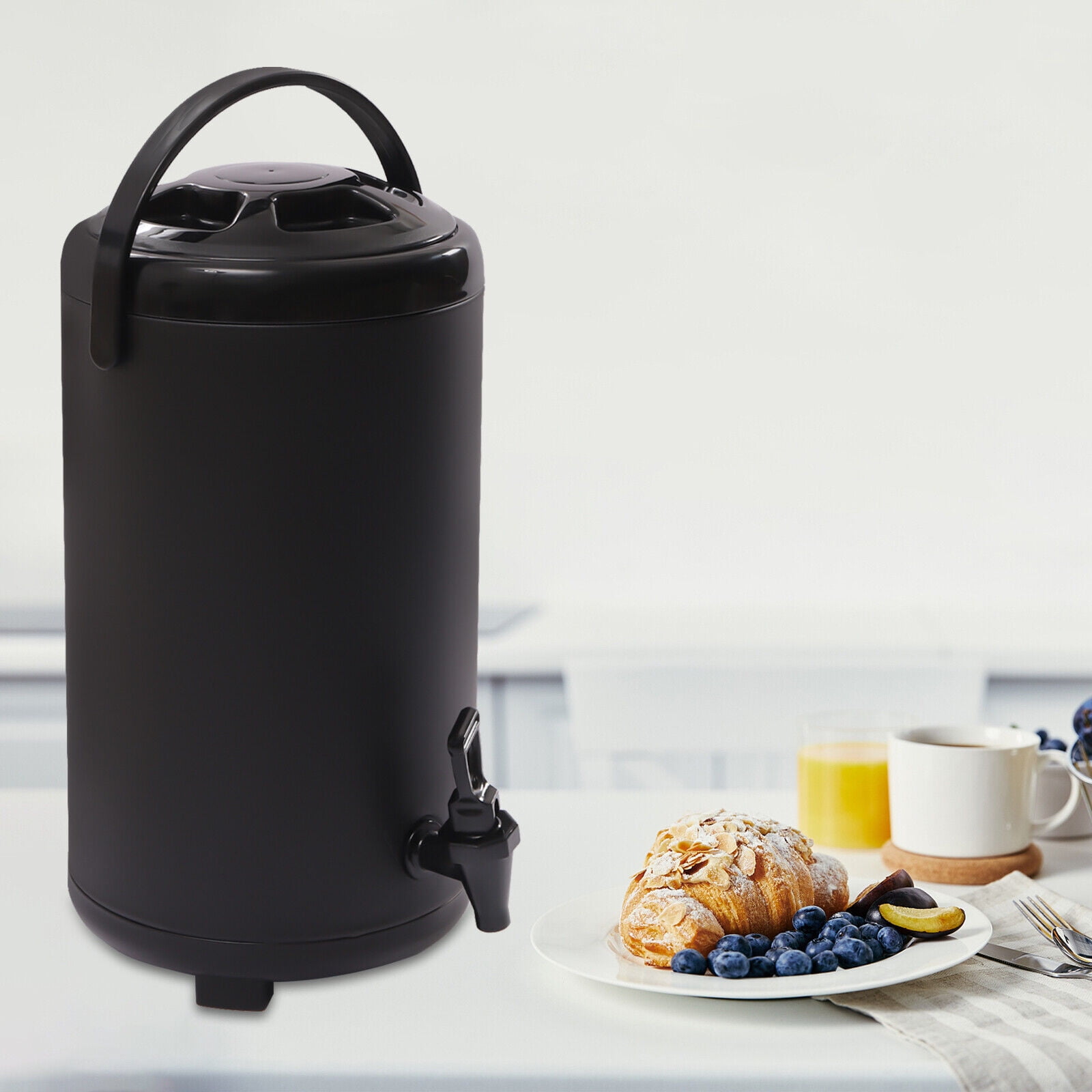 Insulated Beverage Server Dispenser 2.3 Gallon Capacity Hot Cold Drinks ...