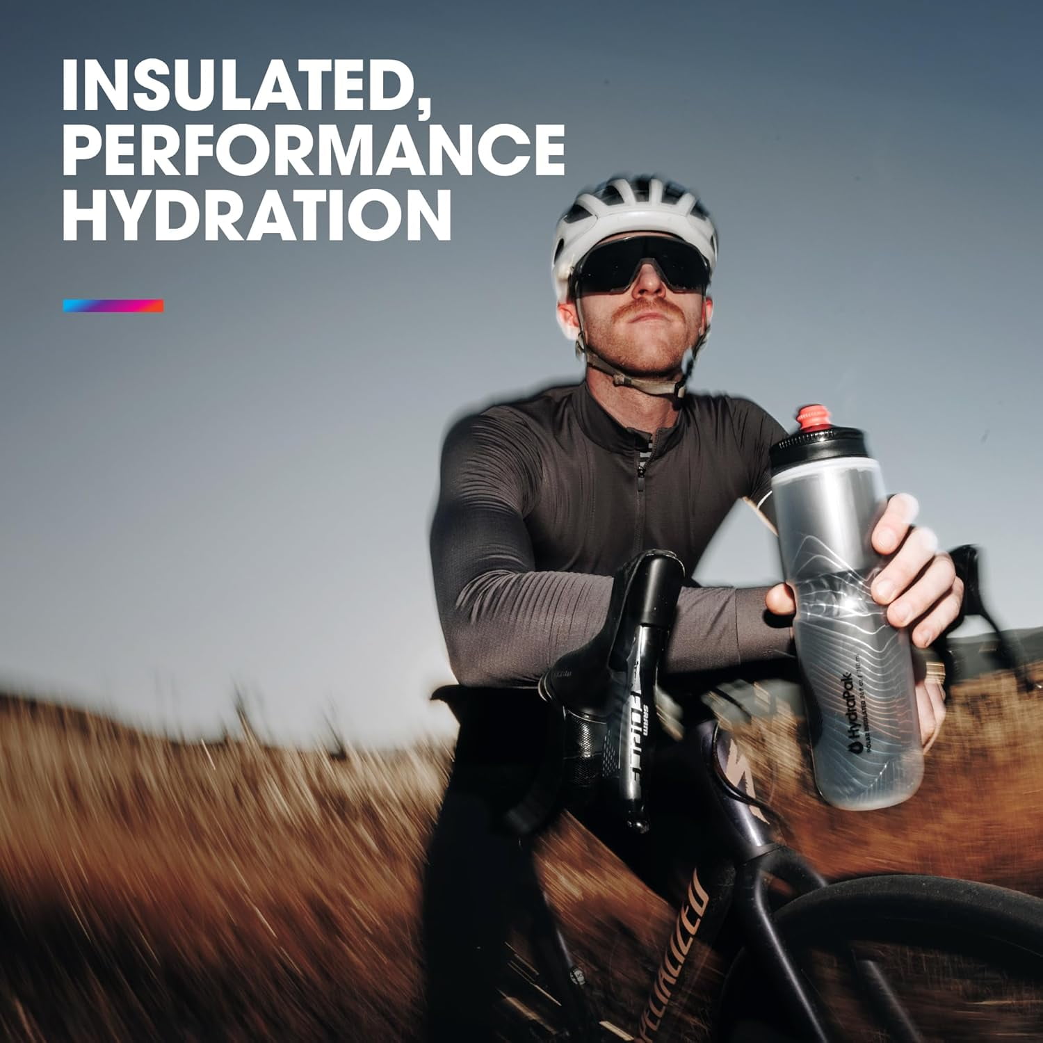 Insulated Bike Water Bottle 2-Pack - High Flow, Fits Most Cages, For ...