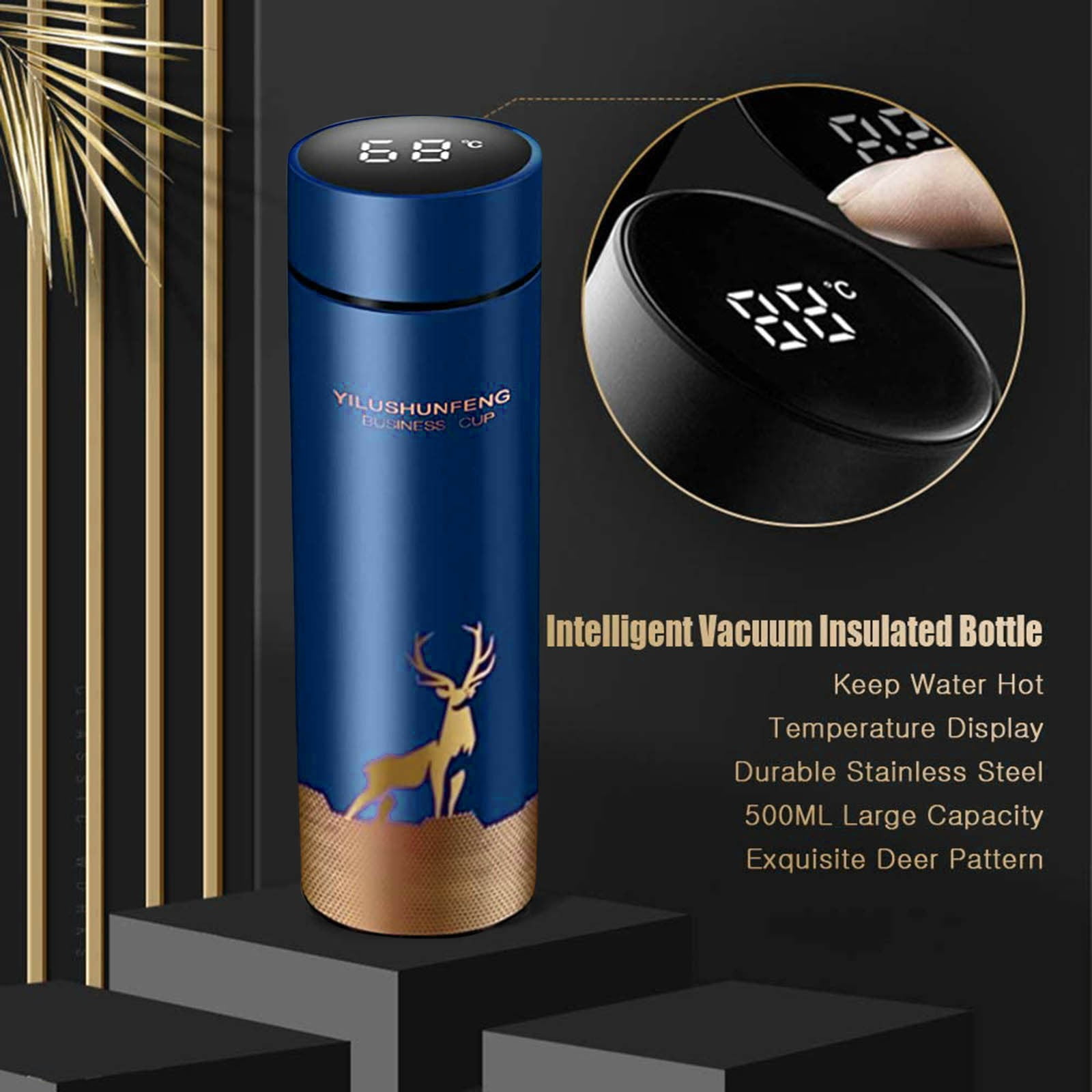 Insulated Bottle, Coffee Bottle, Tea Infuser Bottle, Smart Sports Water ...