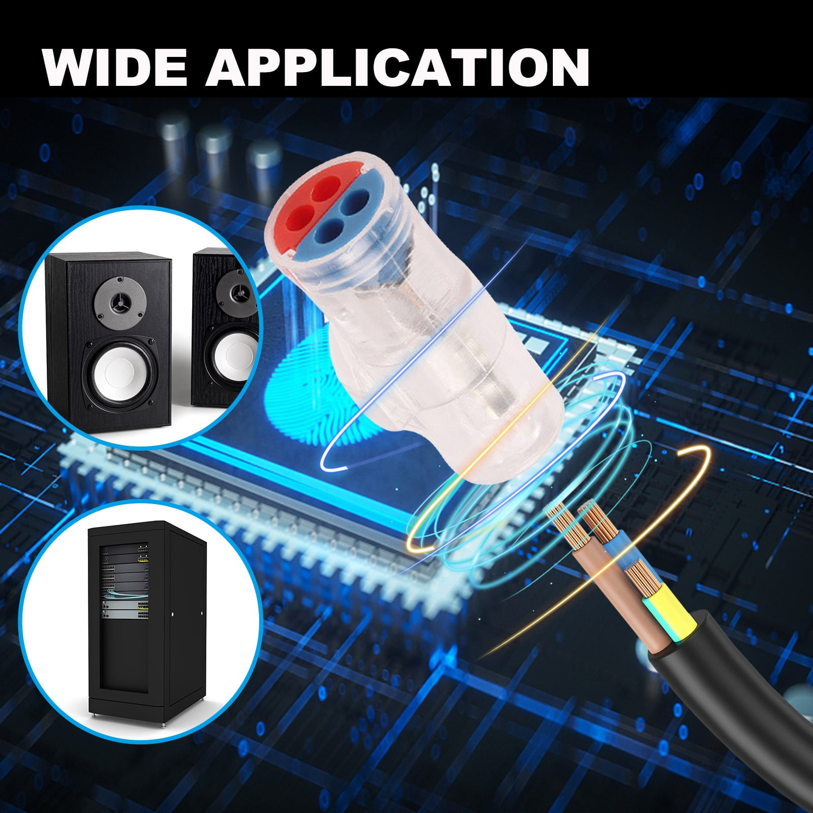 Insulated Butt Connector Terminal Pair for Electrical Wiring, Nylon ...