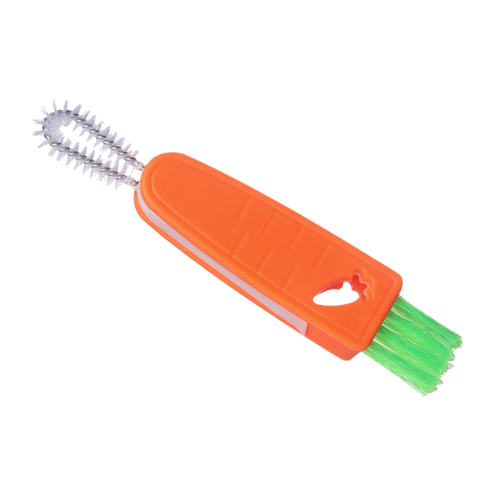 Insulated Carrot Shaped Cup Lid Brush, Stainless Steel Crevice Cleaner ...