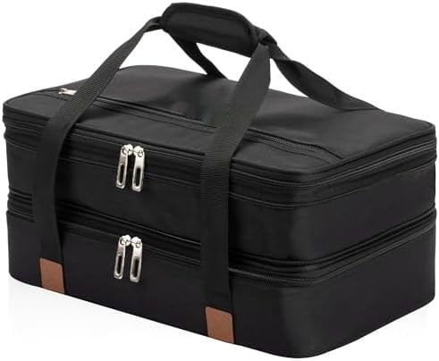 Insulated Casserole Carrier for Hot or Cold Food, Lasagna Holder for ...