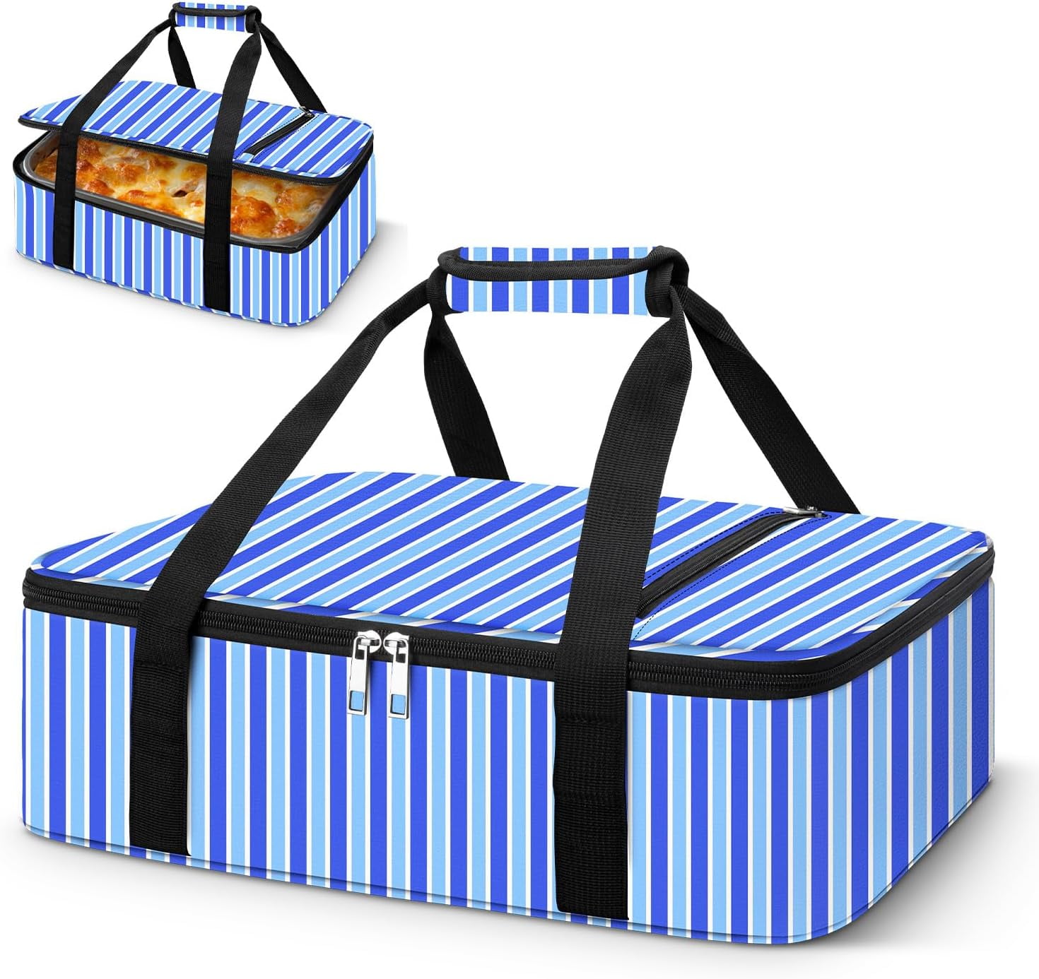 Insulated Casserole Carrier,Lasagna Lugger Tote Keeps Food Hot or Cold ...