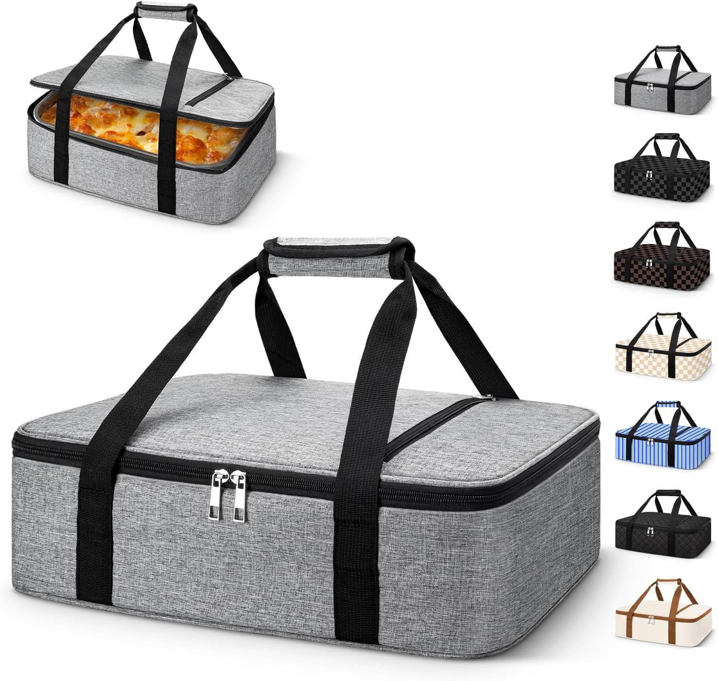 Insulated Casserole Carrier – Portable Tote for Hot or Cold Food ...