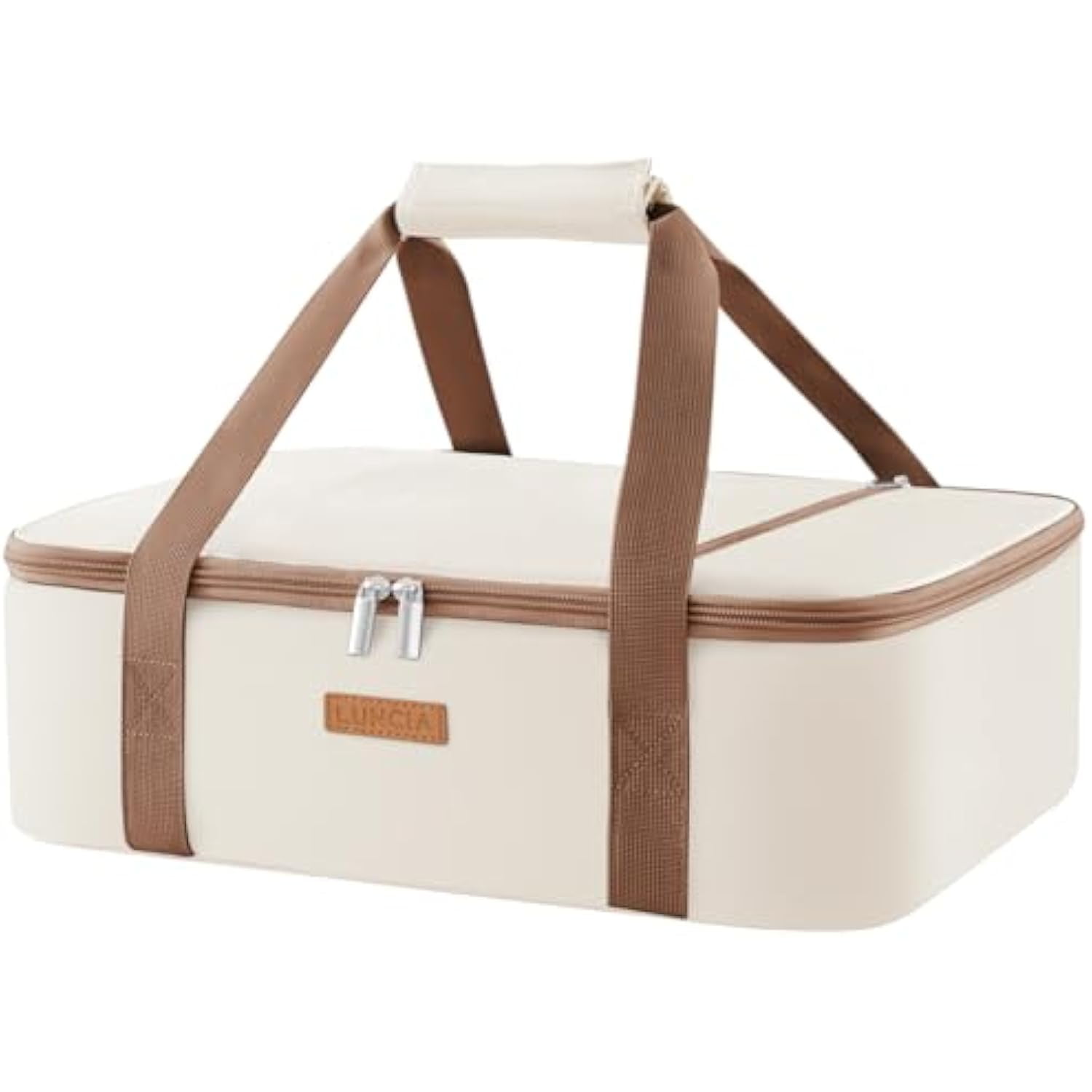Insulated Casserole Carrier for Hot or Cold Food, Lasagna Lugger Tote ...