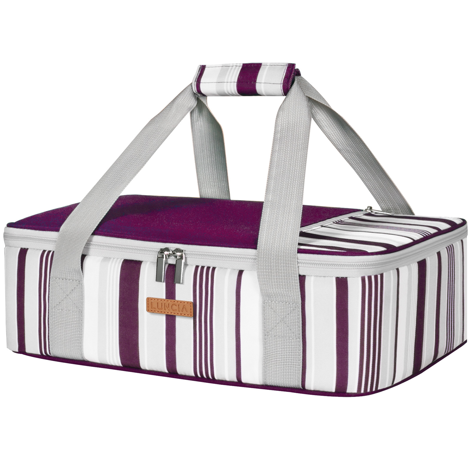 Insulated Casserole Carrier for Hot or Cold Food, Lasagna Lugger Tote ...
