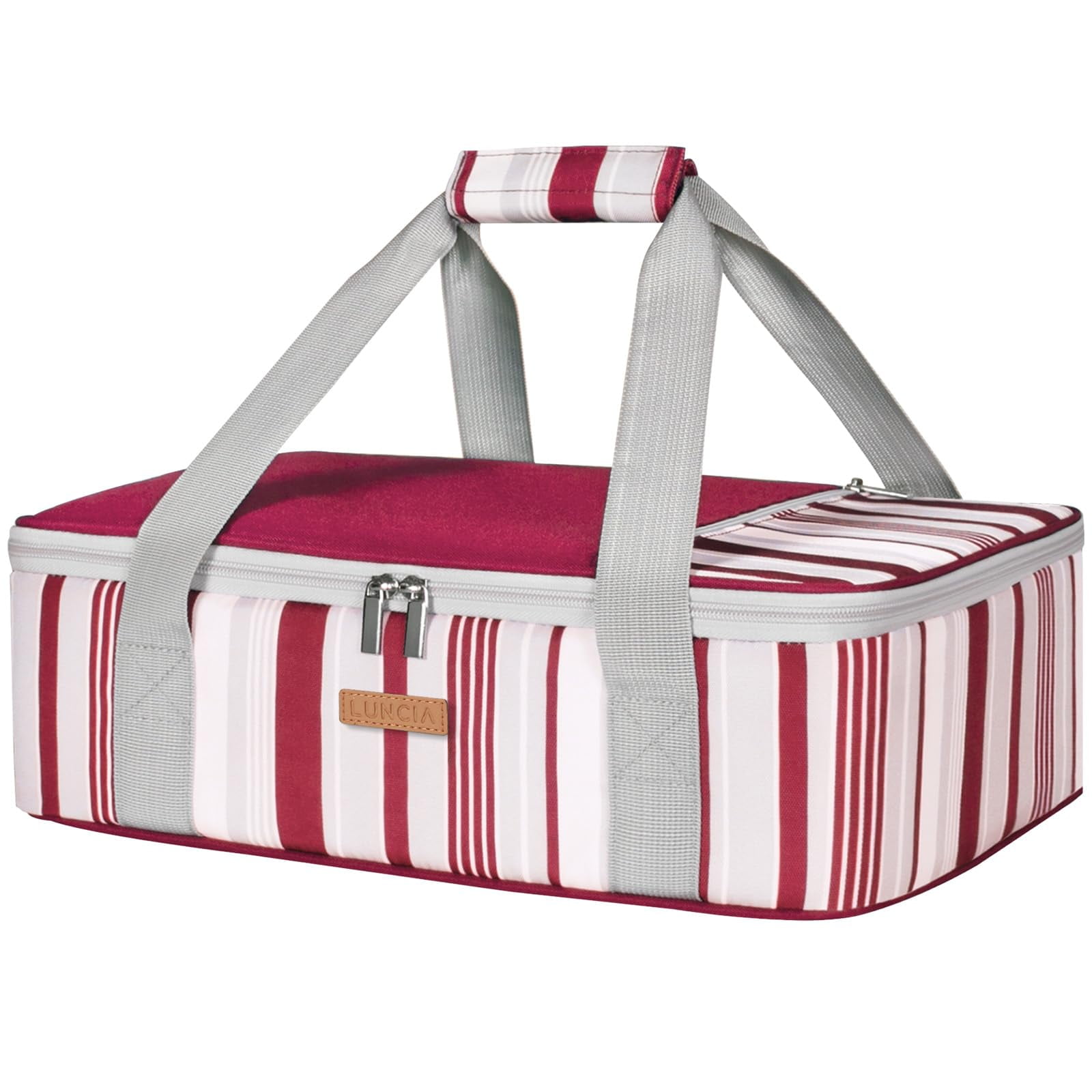 Insulated Casserole Carrier for Hot or Cold Food, Lasagna Lugger Tote ...