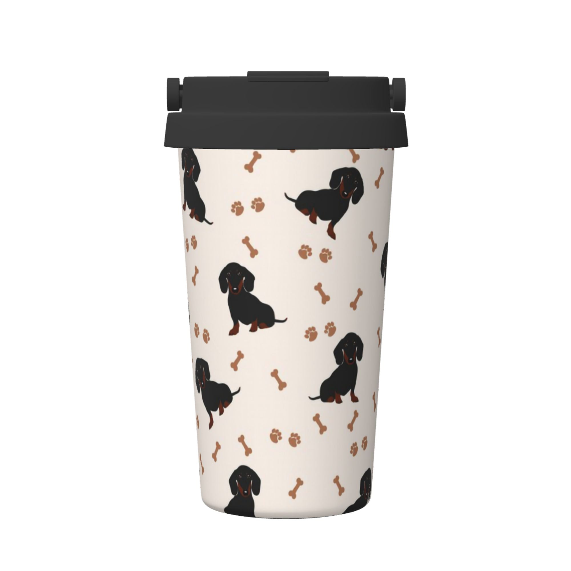 Insulated Coffee Mug With Lid Dog Dachshund Dog Animals Insulated ...