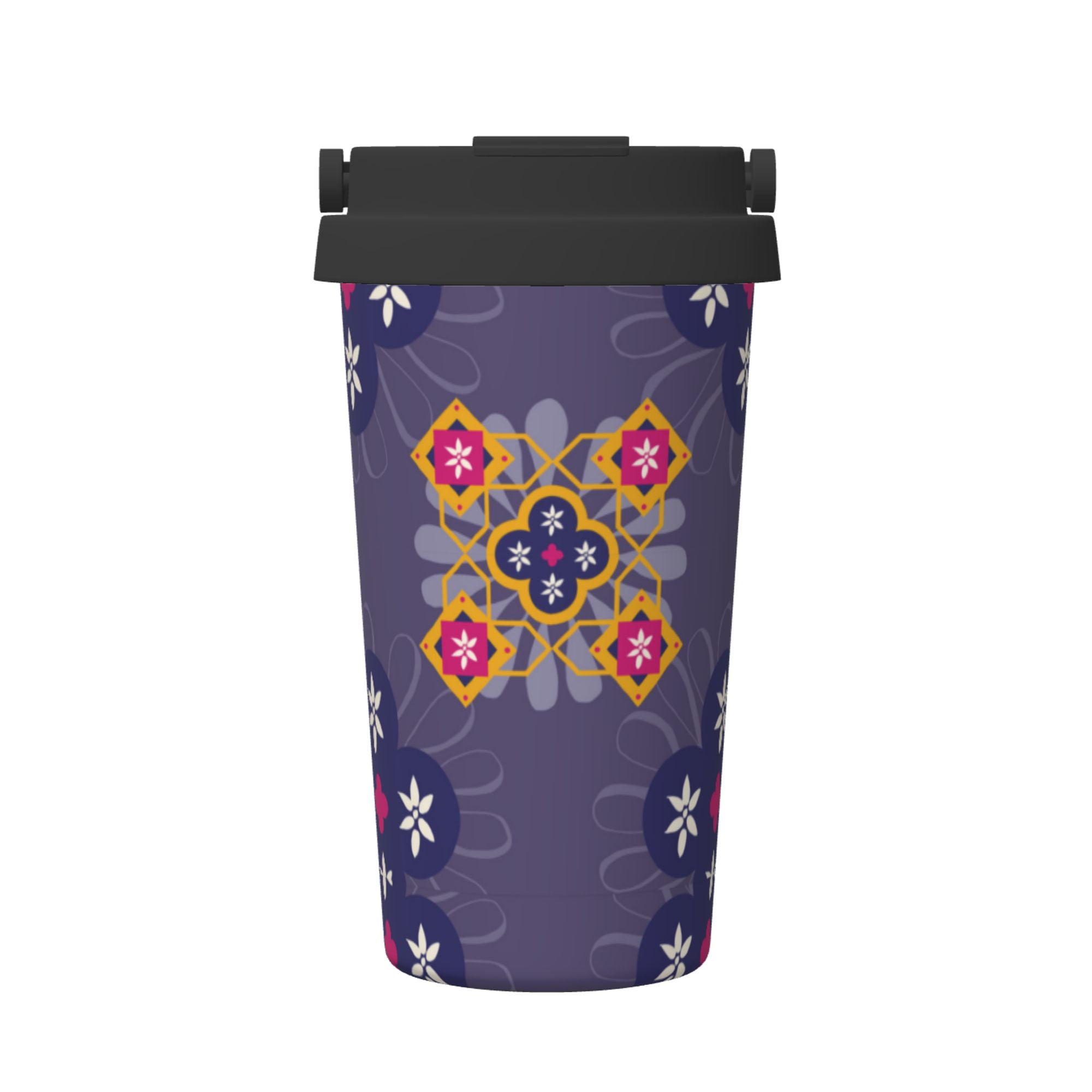 Insulated Coffee Mug With Lid Moroccan Marrakesh Gorgeous Tradition ...